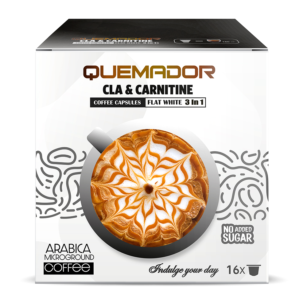 Laperva Quemador CLA & Carnitine Flat White 3-in-1 Coffee Capsules | Dr ...